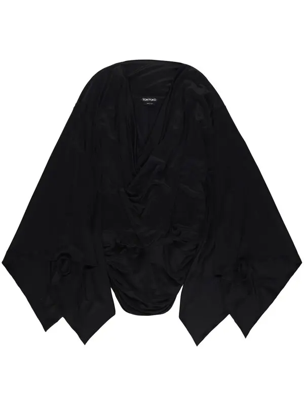 TOM FORD Drape-detail Long-sleeved Blouse