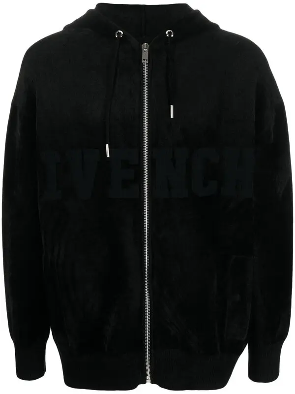 Givenchy Logo-print Zip-up Hoodie