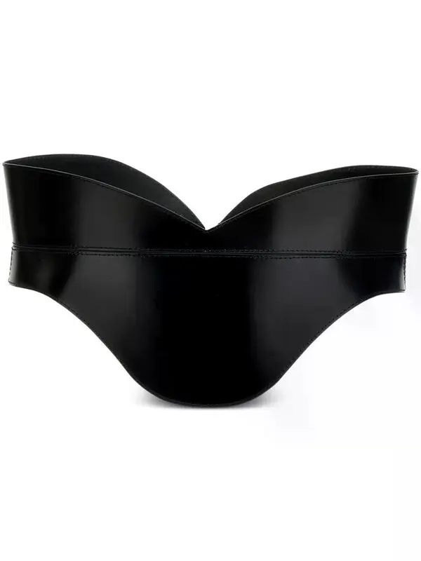 Alexander McQueen Leather Corset Belt - Black