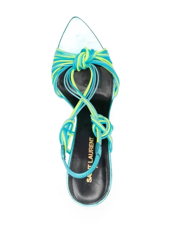 Saint Laurent 120mm Gippy Knot-detail Sandals
