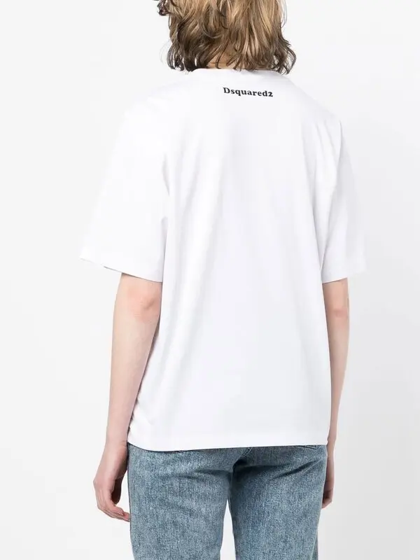 Dsquared2 Graphic-print Short-sleeve T-shirt - White
