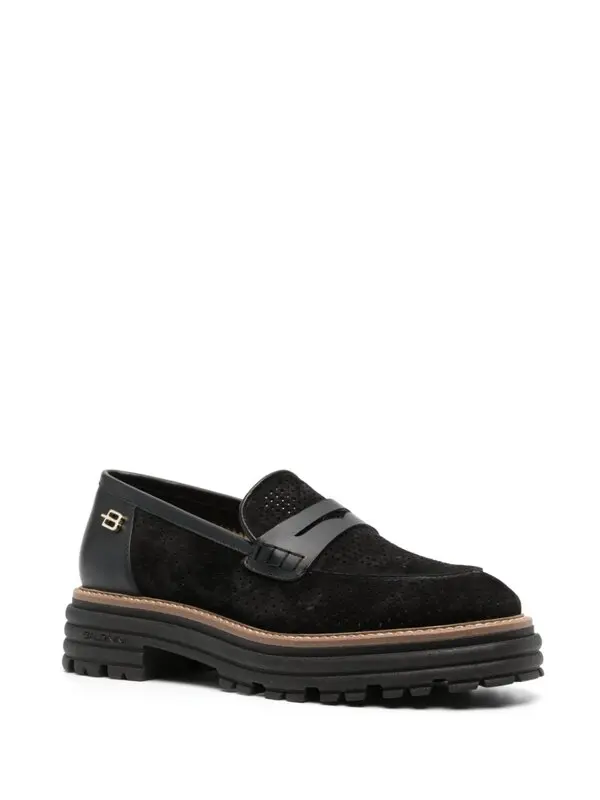 BALDININI Bead-detail Suede Loafers