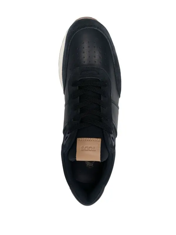 TOD'S Leather-trimmed Low-top Sneakers