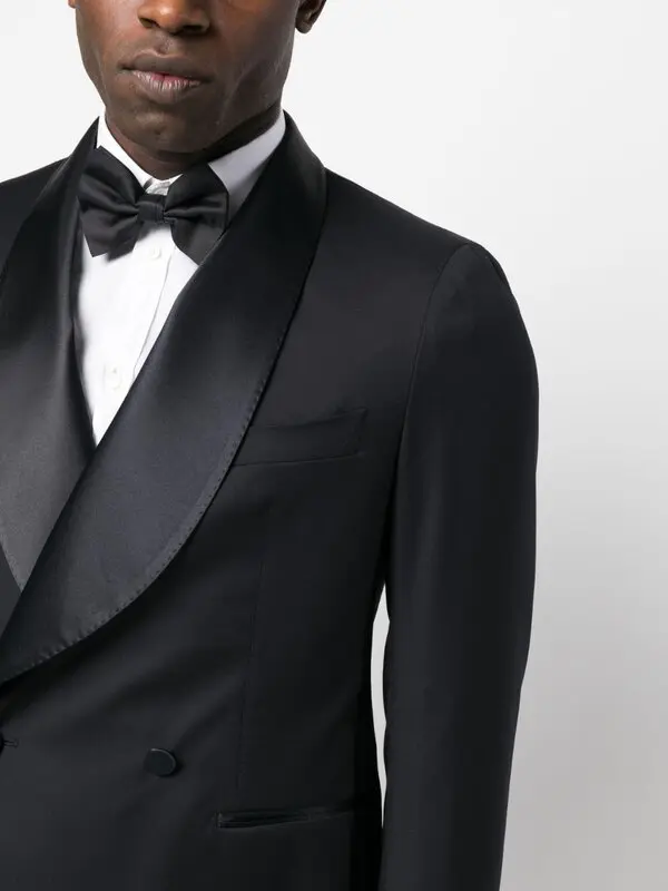 Tagliatore Virgin-wool Double-breasted Blazer