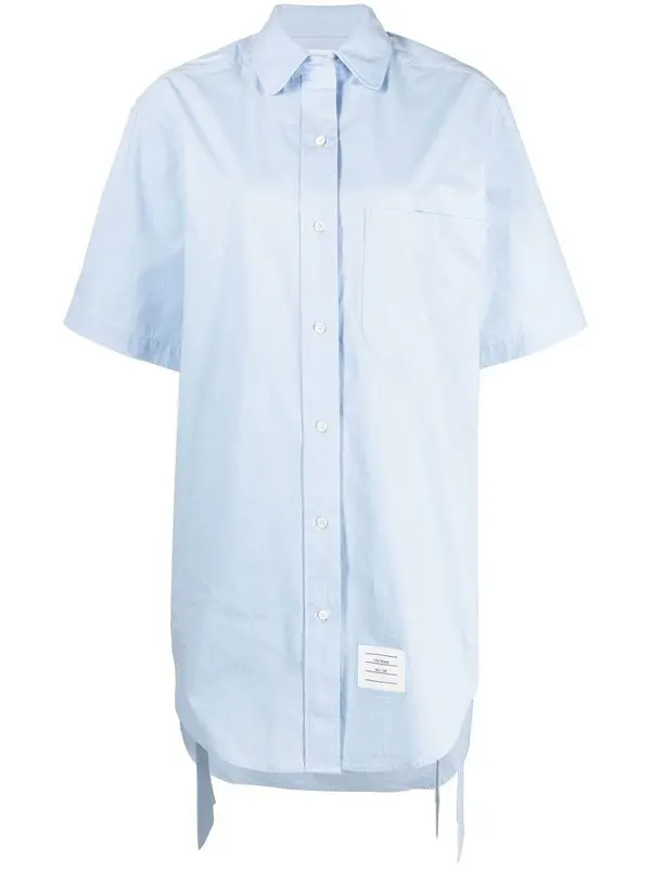 Thom Browne Short-sleeve Shirt Dress - Blue