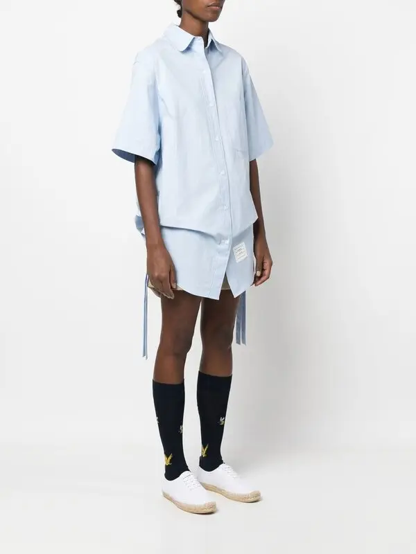 Thom Browne Short-sleeve Shirt Dress - Blue