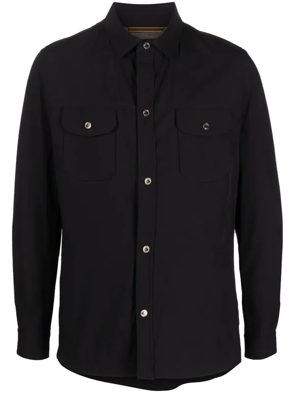 MOORER Press-stud Fastening Shirt Jacket