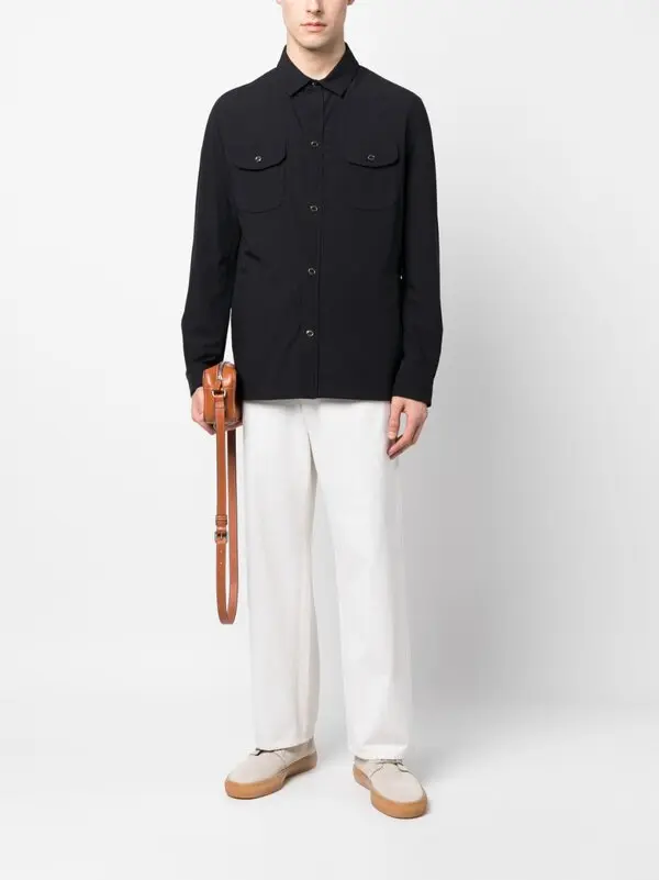 MOORER Press-stud Fastening Shirt Jacket