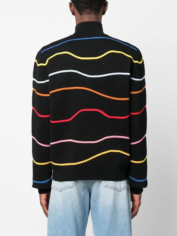 Marni Stripe-pattern Cotton Cardigan