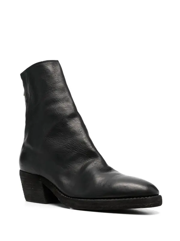 Guidi Zip-up Leather Ankle Boots
