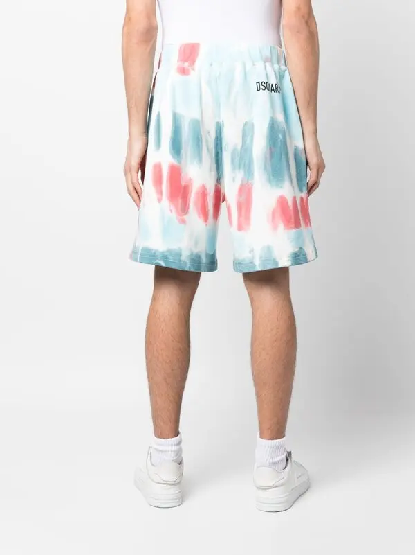 Dsquared2 Distressed Cotton Shorts - Blue