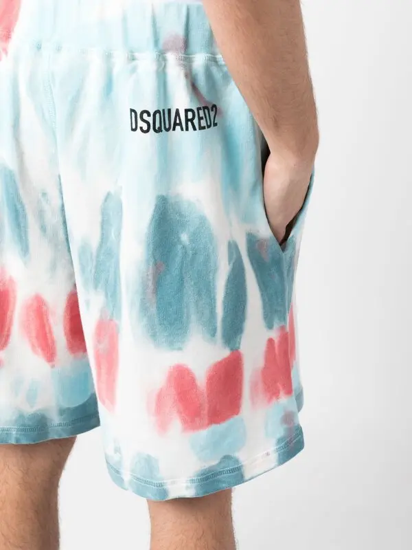 Dsquared2 Distressed Cotton Shorts - Blue