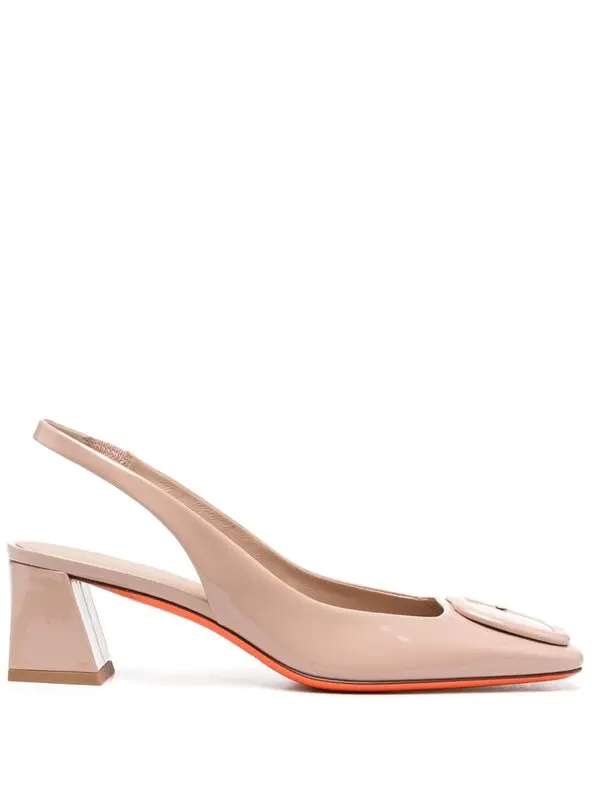 Santoni 55mm Slingback Pumps - Pink