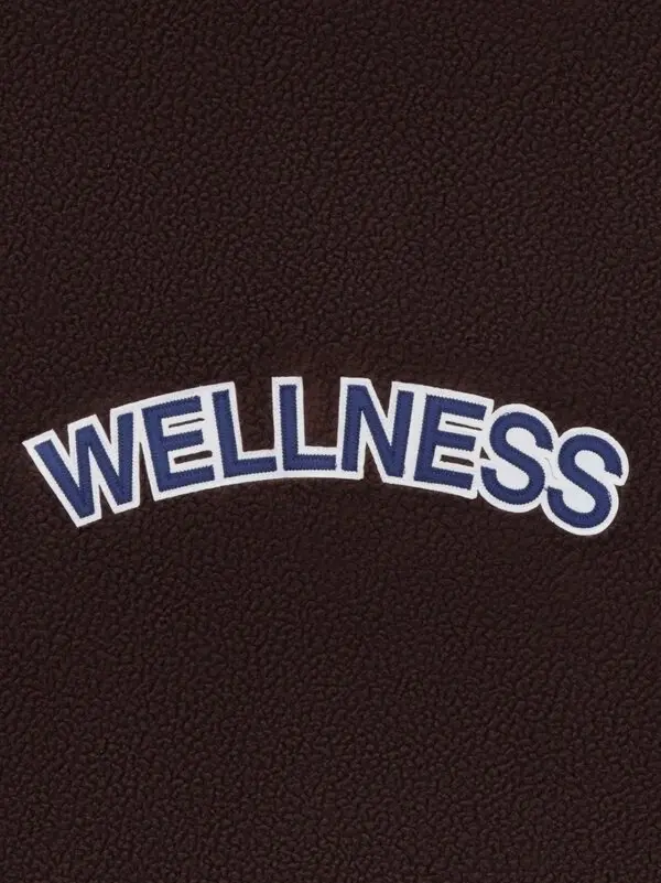Sporty & Rich Slogan-patch Fleece Jumper