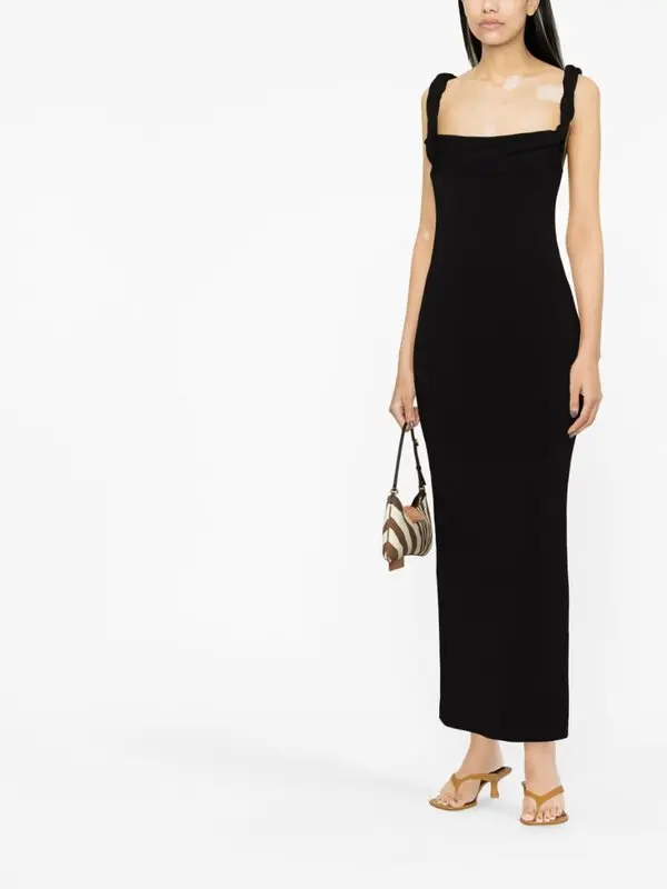 Jacquemus La Robe Maille Alca Maxi Dress