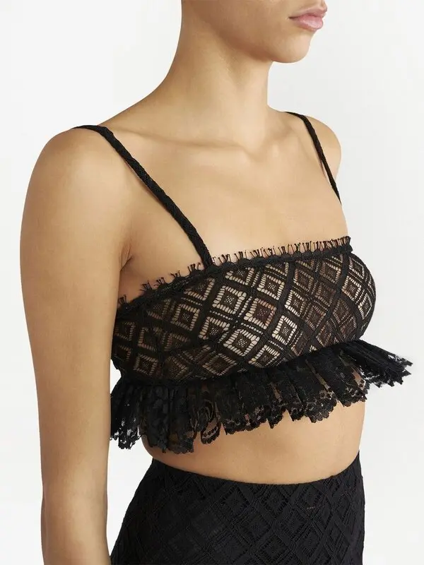 Etro Lace Ruffle-trim Bralette