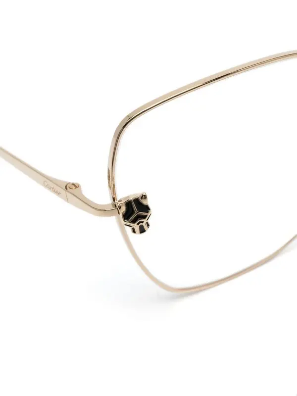 Cartier Oversized Engraved-detail Glasses
