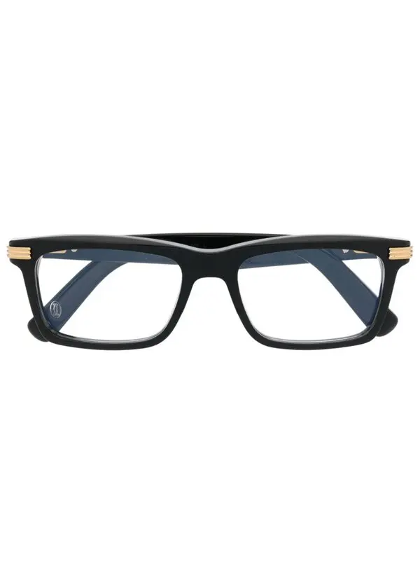CARTIER Rectangle-frame Glasses - Black