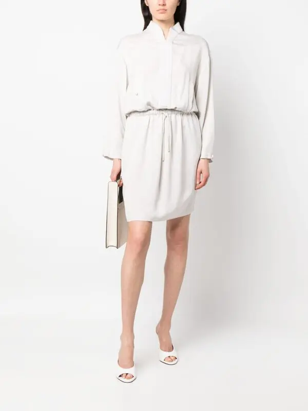 Emporio Armani Draped Shirt Dress