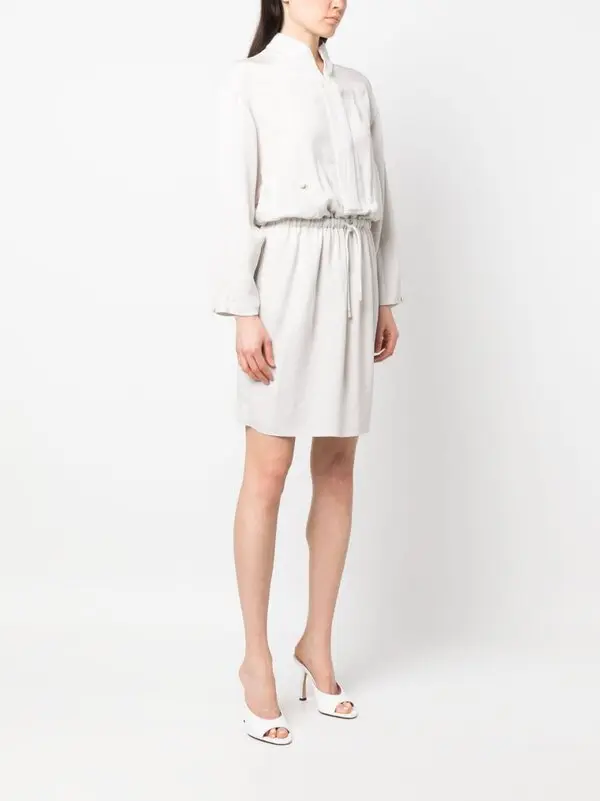 Emporio Armani Draped Shirt Dress