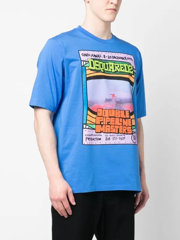 Dsquared2 Graphic-print Short-sleeve Cotton T-shirt