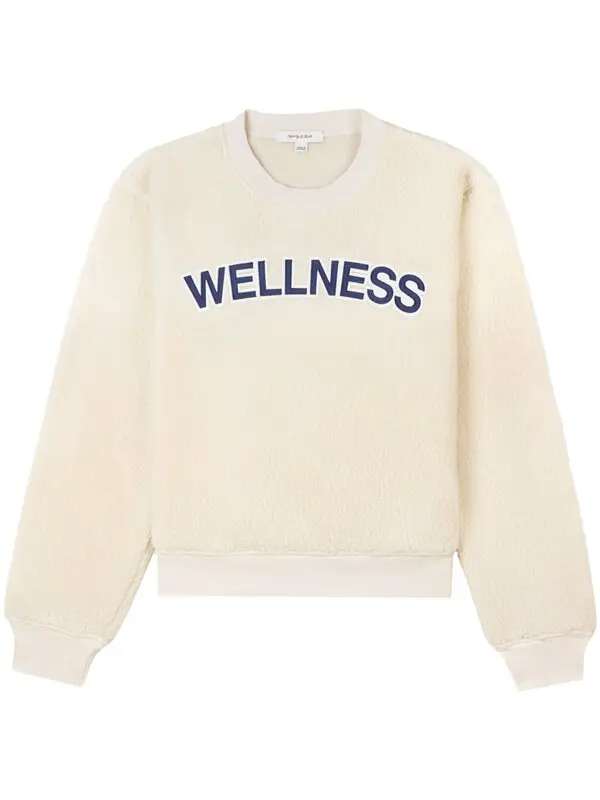 SPORTY & RICH Logo-patch Fleece Jumper
