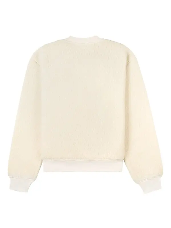 SPORTY & RICH Logo-patch Fleece Jumper
