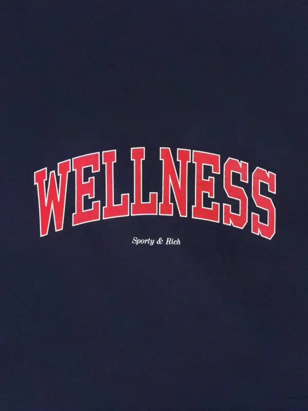 SPORTY & RICH Wellness Crew-neck Sweatshirt - Blue