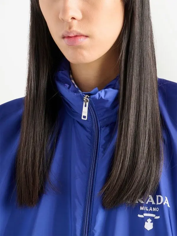 PRADA 2024AW RE-NYLON ネイビー パデッドジャケット ネイビー Re