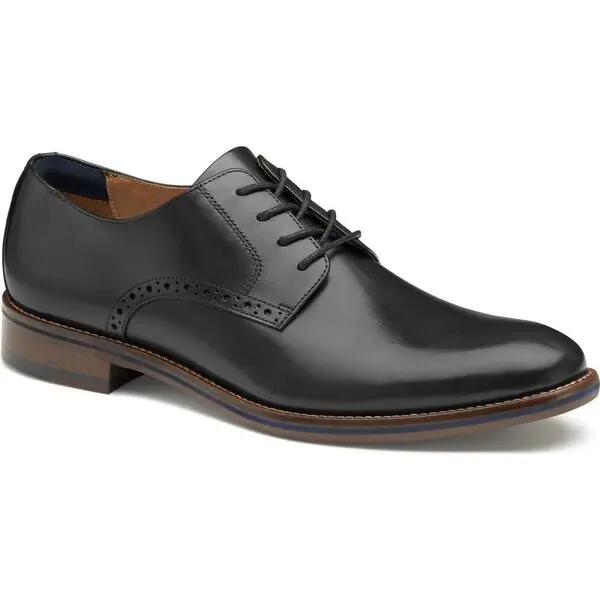 Johnston & Murphy Conard 2.0 Plain Toe Oxford - Black Full Grain
