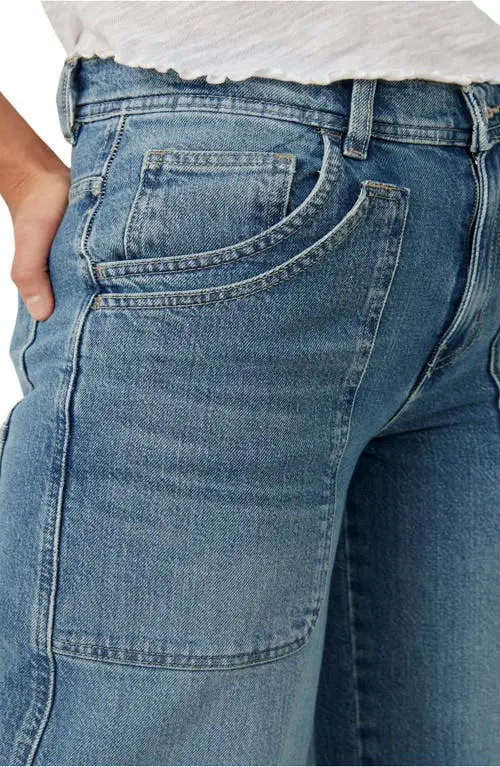 Free People Piper Mid Rise Crop Wide Leg Jeans