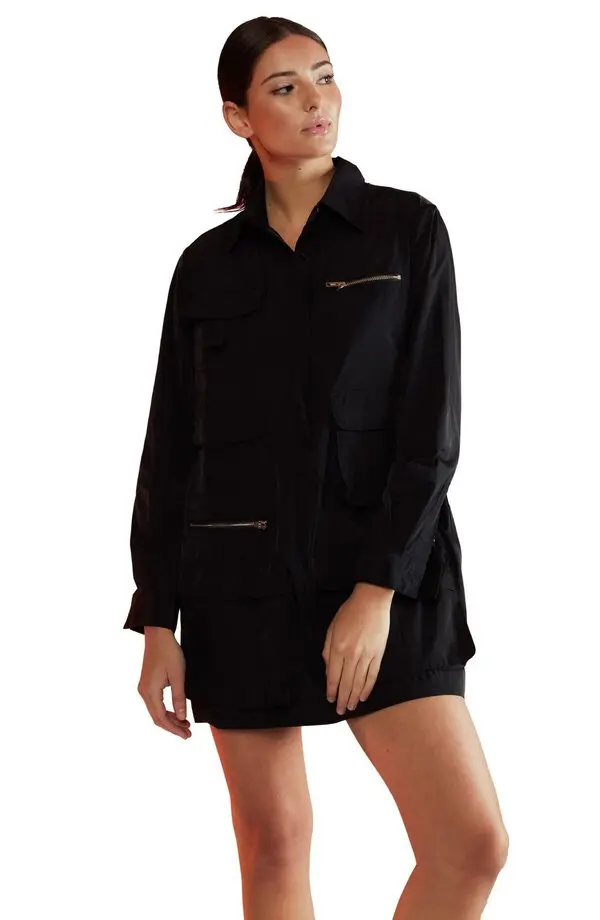 Cynthia Rowley Nylon Backpack Shirtdress