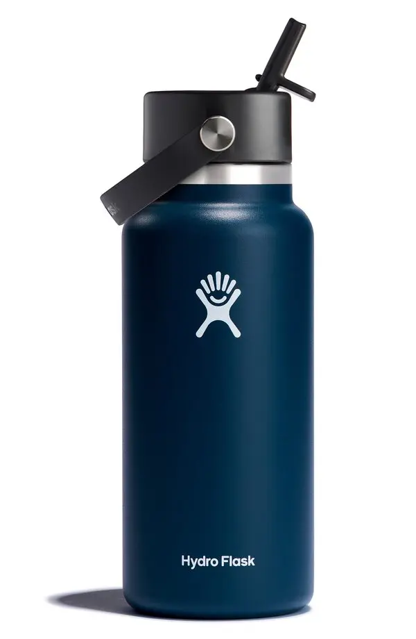 HYDRO FLASK 32-ounce Wide Mouth Water Bottle With Straw Lid