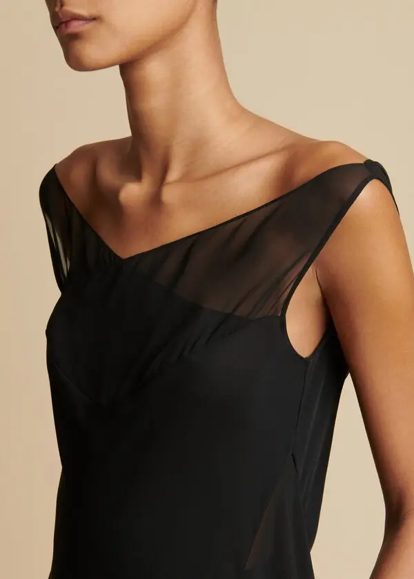 khaite aminah silk slip dress KHAITE Aminah slip midi dress