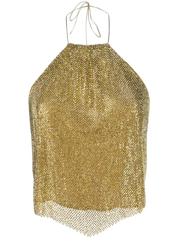 MANURI Chainmail Halterneck Top