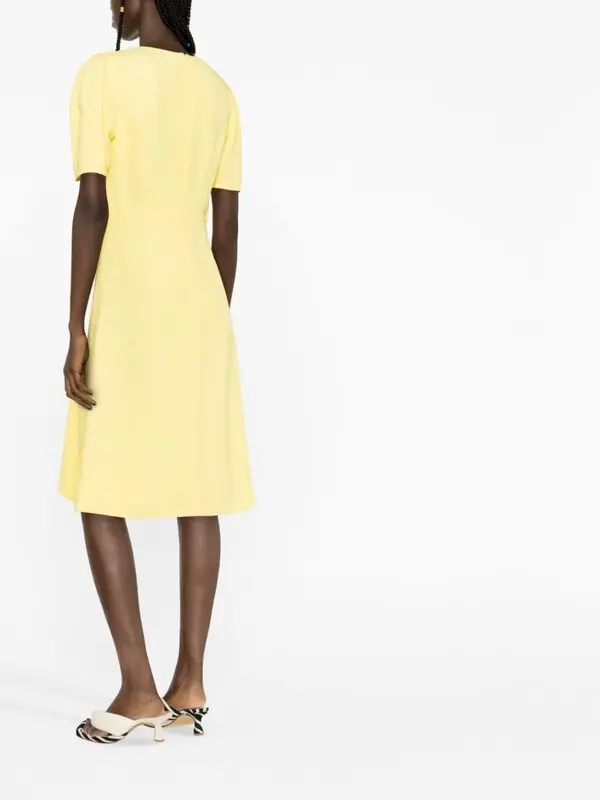 Marni V-neck Flared Dress