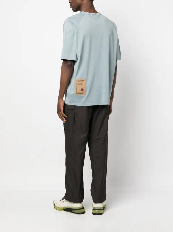 TEN C Logo-patch T-shirt - Blue