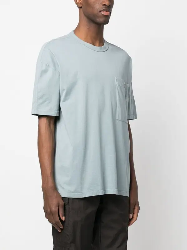 TEN C Logo-patch T-shirt - Blue