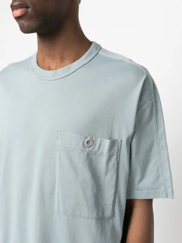 TEN C Logo-patch T-shirt - Blue