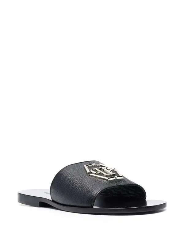 Philipp Plein Logo-skull Flat Sandals