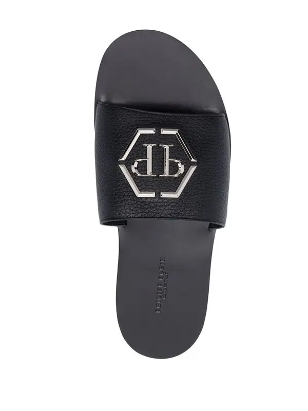 Philipp Plein Logo-skull Flat Sandals