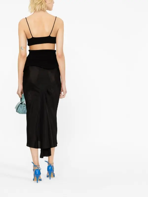 Off-White Cut-out Ribbed-knit Top