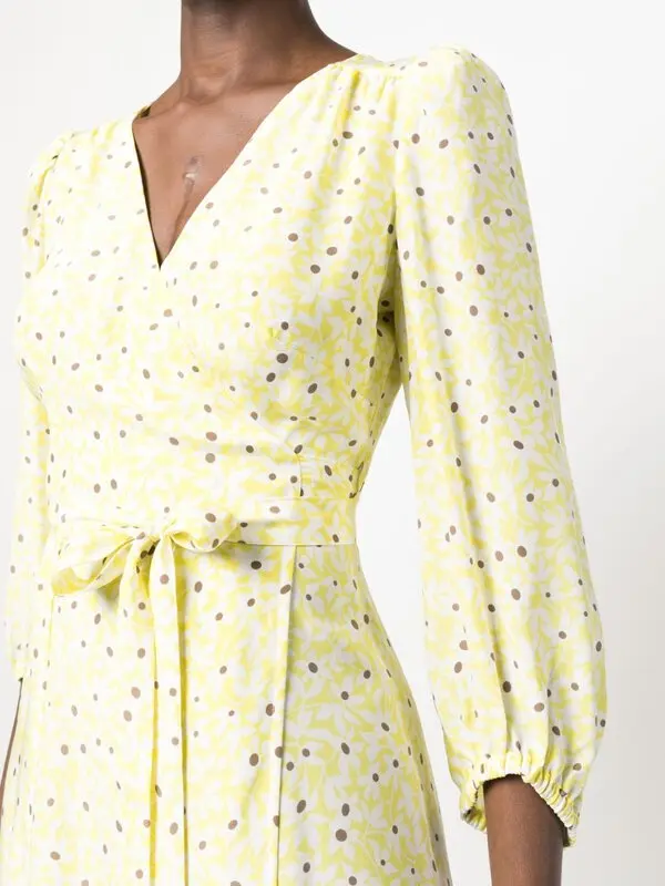 P.a.r.o.s.h Floral-print Silk Wrap Dress