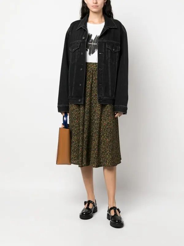 Kenzo Floral-print Midi Skirt
