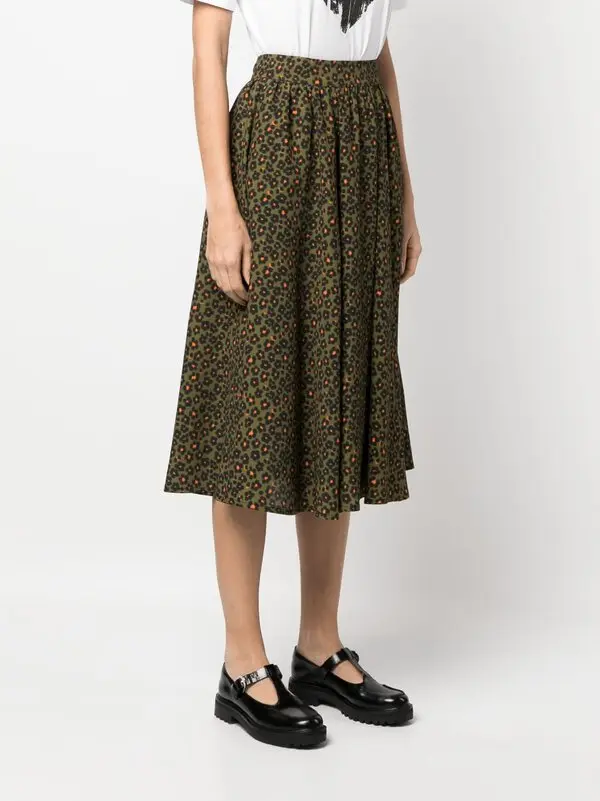 Kenzo Floral-print Midi Skirt