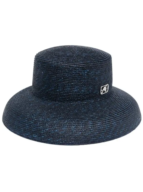 Alberta Ferretti Raffia Bucket Hat - Blue
