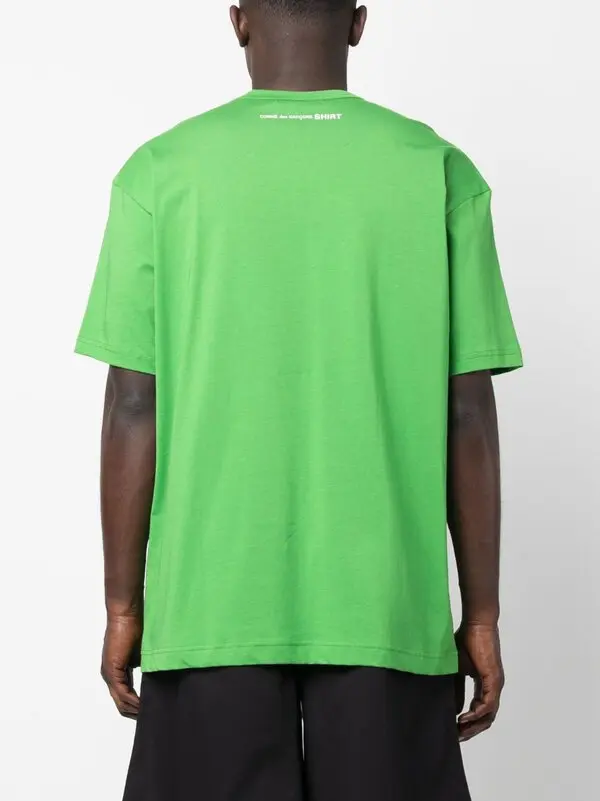 Comme Des Garçons Short-sleeve Round-neck T-shirt - Green