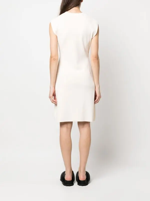 YVES SALOMON Fine-ribbed Sleeveless Mini Dress