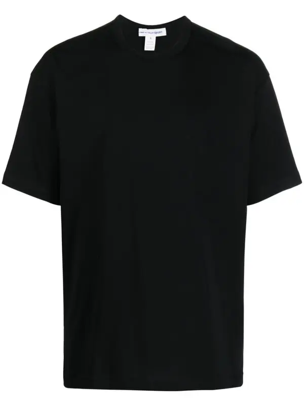 Comme Des Garçons Crewneck Cotton T-shirt - Black