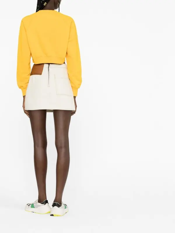 Palm Angels Bull Denim Miniskirt